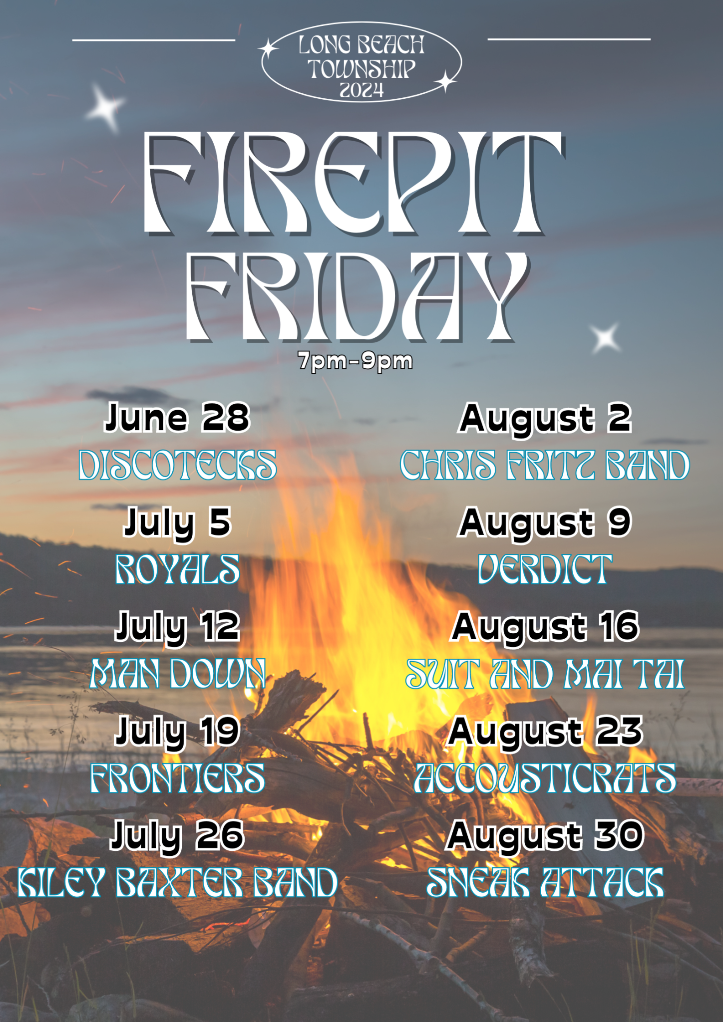 Firepit Friday Concerts Announced – Long Beach Township